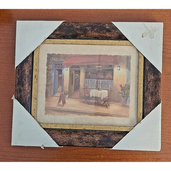 Art | Vivian Flasch Art Print Italian Cafe 115x 135 Framed Matted Caffe ...